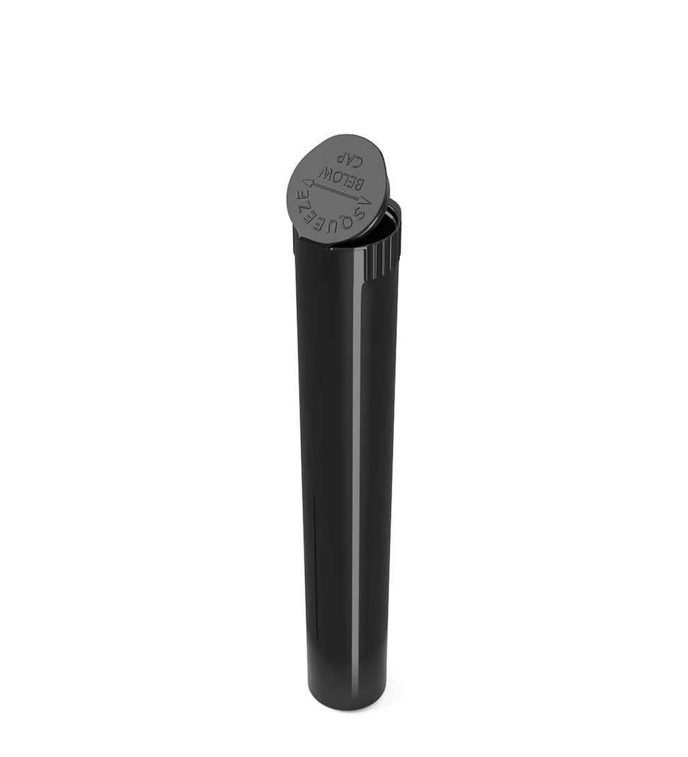(1,000 Pack) 116mm Solid Black King Size Child Resistant Pop Top Tube ...